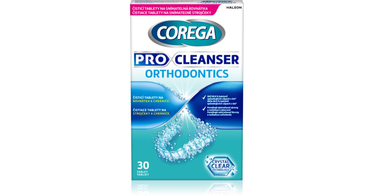 Corega Pro Cleanser Orthodontics tablety na čištění rovnátek | notino.cz