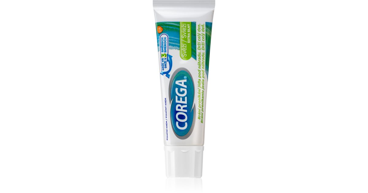 Corega Fresh Extra Strong Denture Adhesive with extra strong hold ...