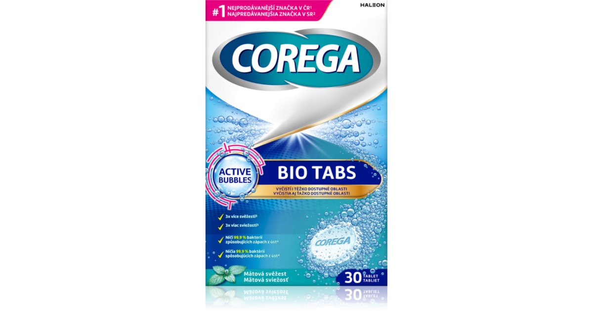 Corega Tabs Bio tablets for whitening | notino.co.uk