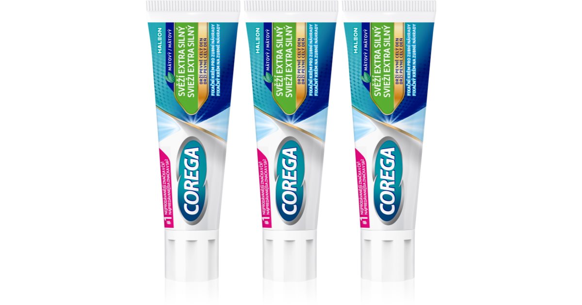 Corega Fresh Extra Strong лепило крем за зъбни протези | notino.bg