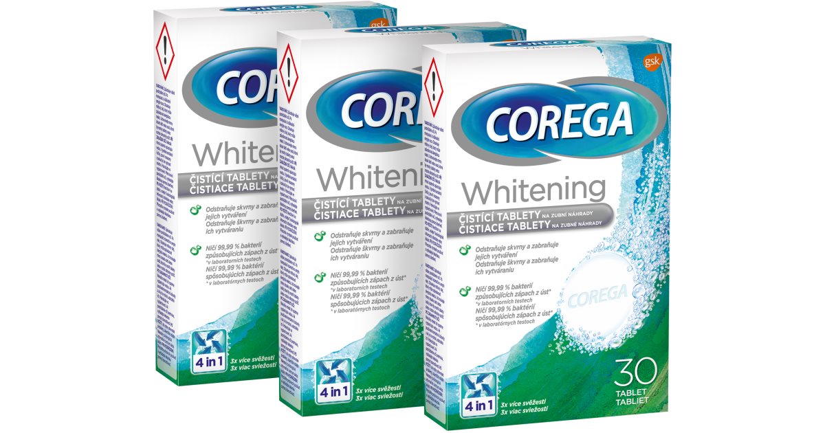 Corega Tabs Whitening tablets for whitening | notino.co.uk