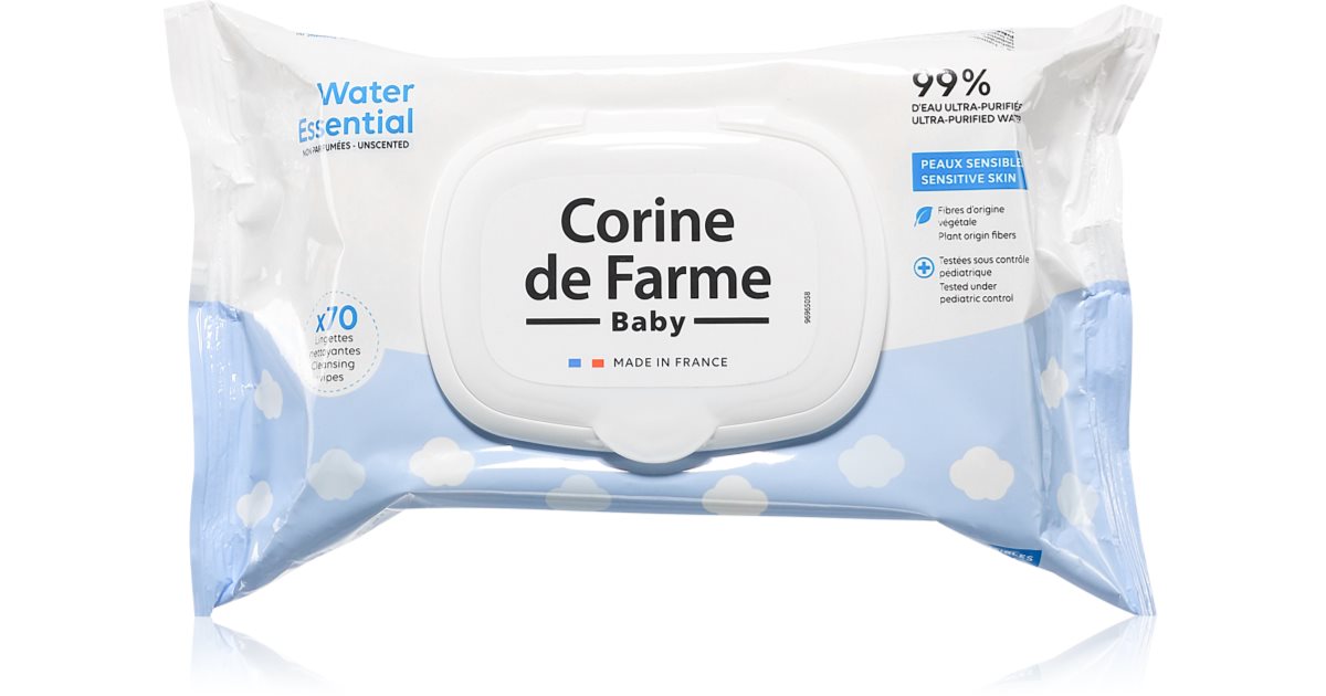 Corine de farme Water Wipes sanfte Feuchttücher für Kleinkinder | notino.at