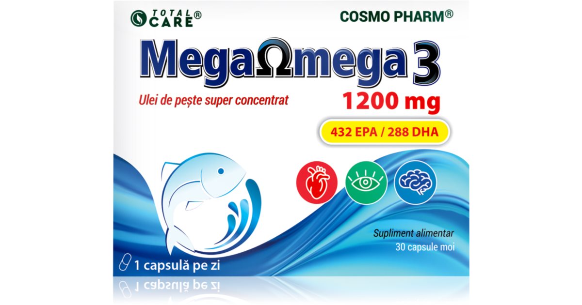 Cosmo Pharm Mega Omega 3 1200 mg capsule pentru susținerea circulației ...