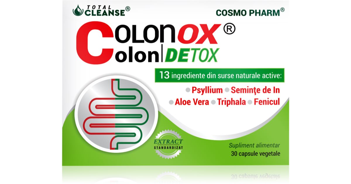 Cosmo Pharm Colonox Colon Detox capsule pentru normalizarea funcțiilor ...
