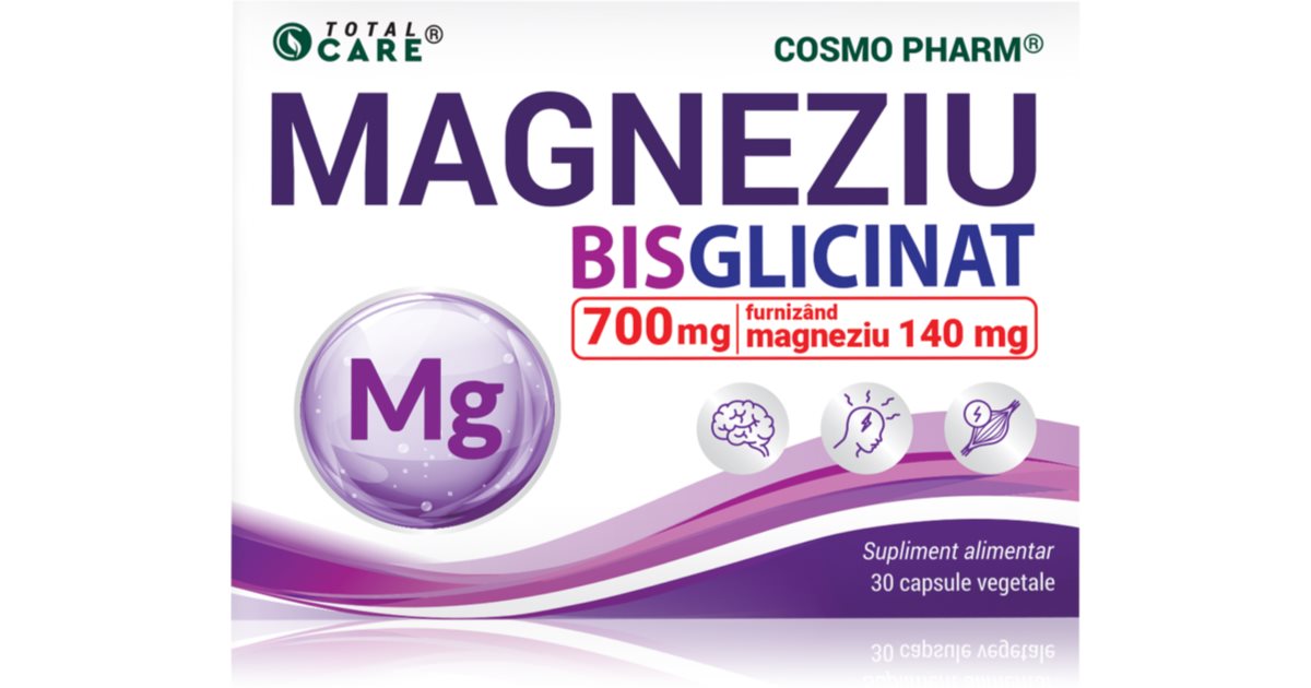 Cosmo Pharm Magneziu Bisglicinat 700 mg capsule pentru suplimentarea ...
