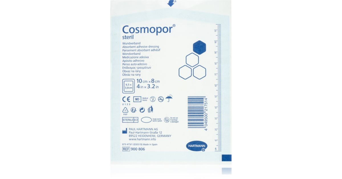 Cosmopor Steril 10 cm x 8 cm | notino.pl