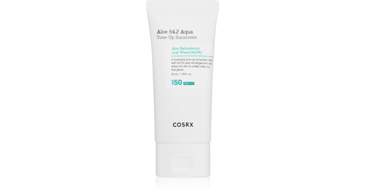 Cosrx Aloe 54.2 Aqua Tone-Up Sunscreen Protection Tinted Face Fluid SPF ...