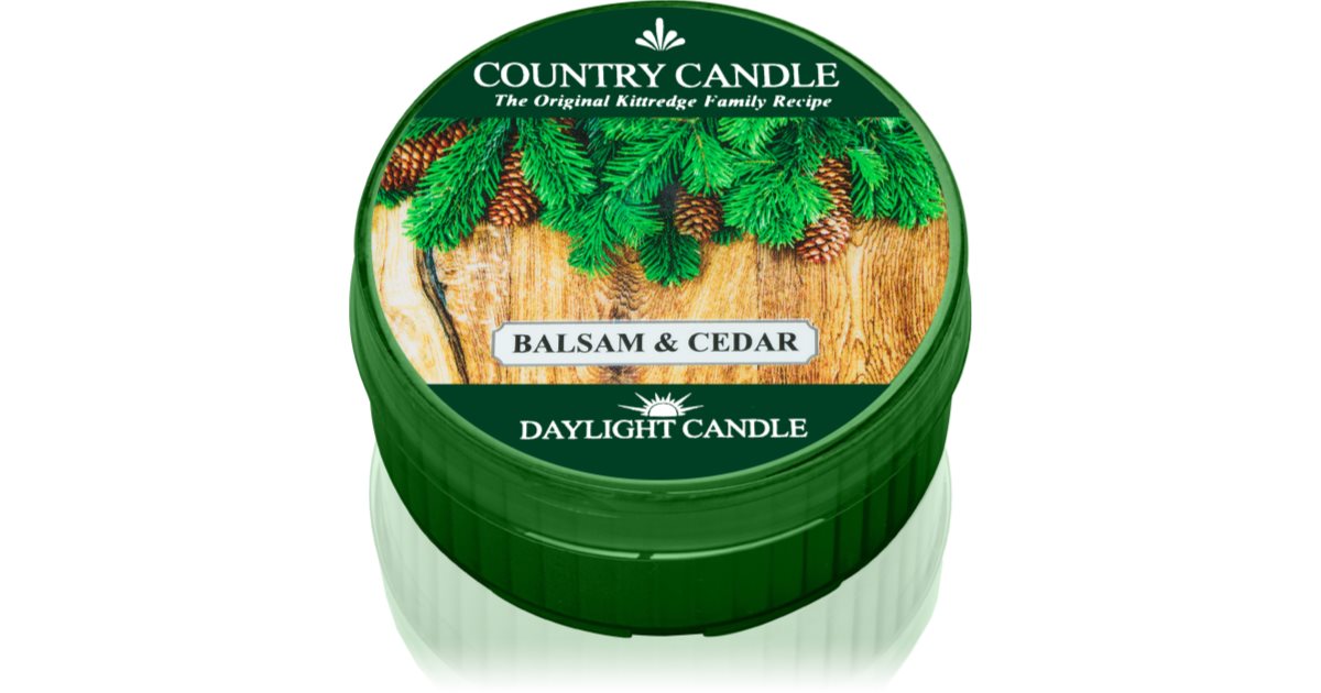 Country Candle Balsam & Cedar vela do chá | notino.pt