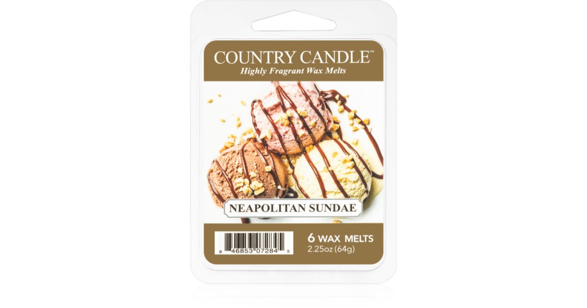 Country Candle Neapolitan Sundae tartelette en cire | notino.fr