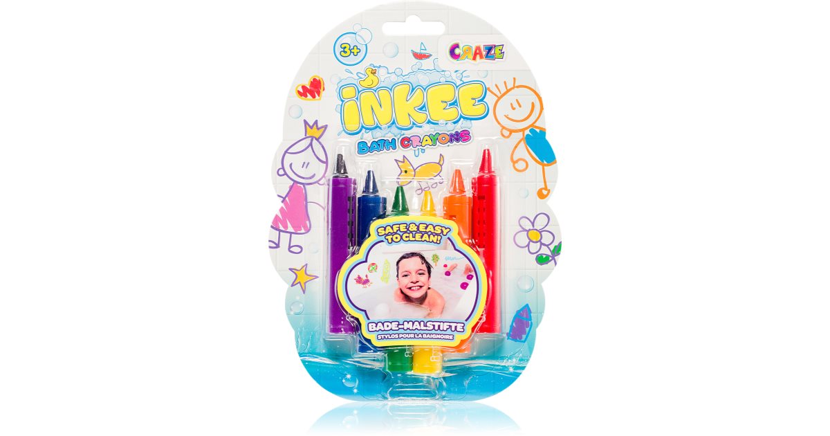Craze INKEE Bath Crayons crayons de couleur conçu pour les baignoires ...
