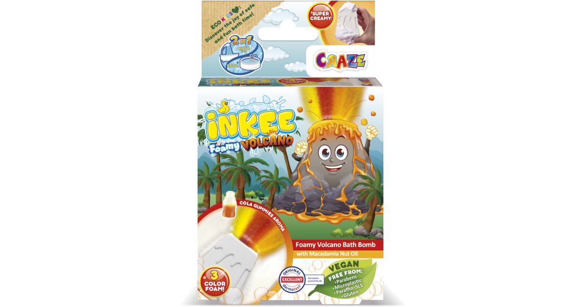 Craze INKEE Foamy Volcano bombe de bain | notino.fr