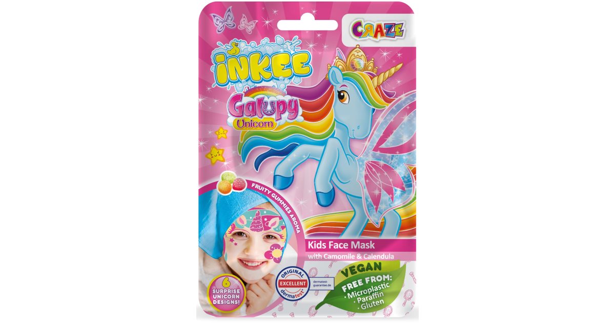 Craze INKEE Unicorn masca pentru celule pentru copii | Notino.ro