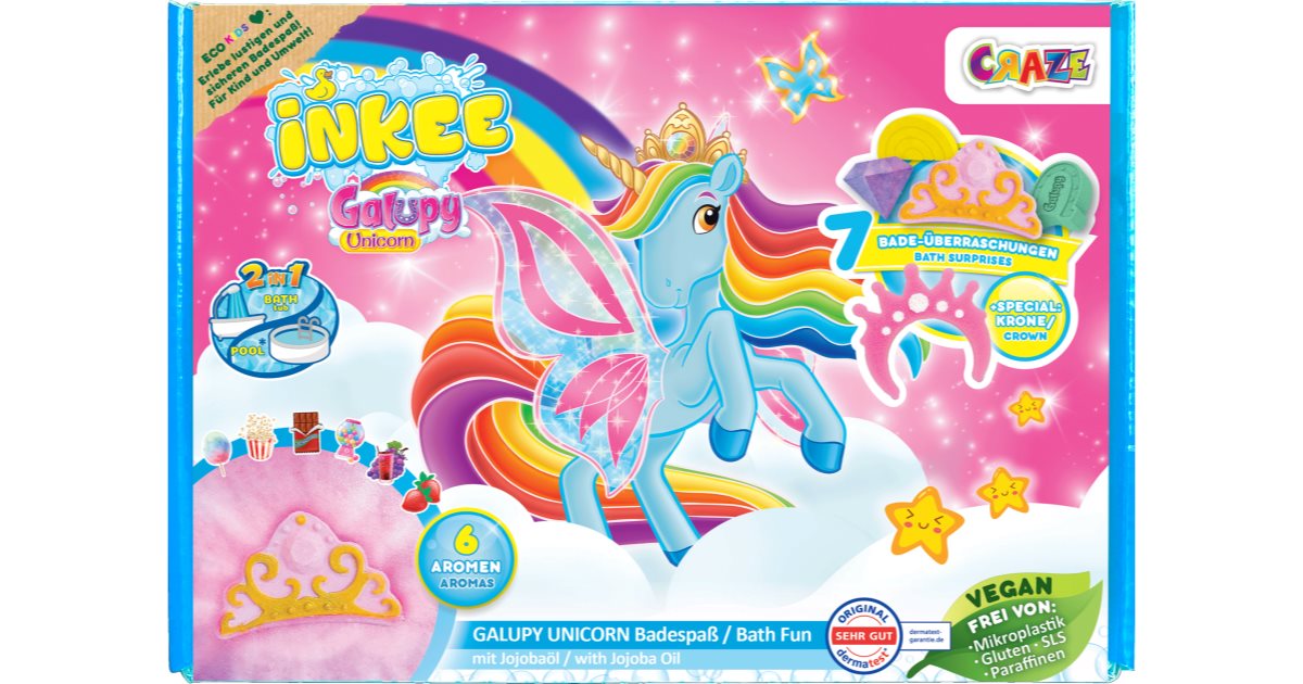 Craze INKEE Galupy Unicorn szett (fürdőbe) gyermekeknek | notino.hu
