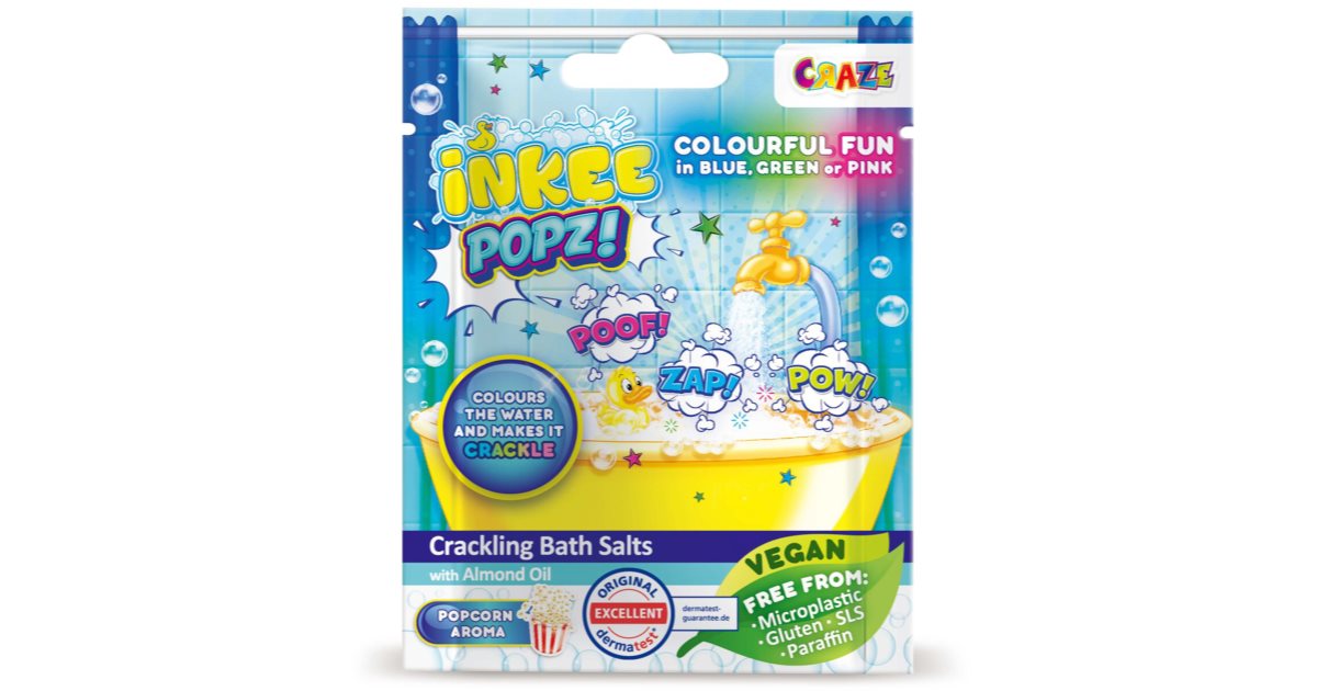 Craze Crackling Salts colour bath salt for children | notino.ie