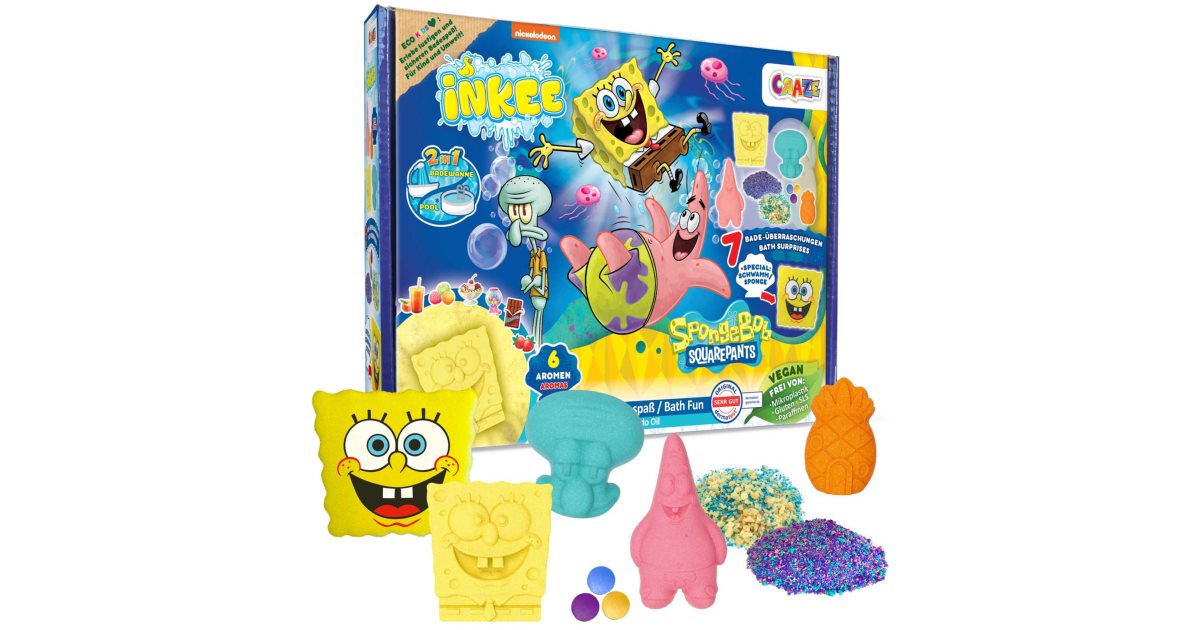 Craze SpongeBob Gift Box Fizzy Bath Bombs in gift packaging | notino.ie