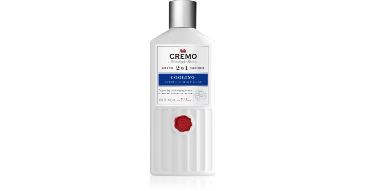 Cremo Citrus & Mint Leaf 2in1 Cooling Shampoo stimulating and ...
