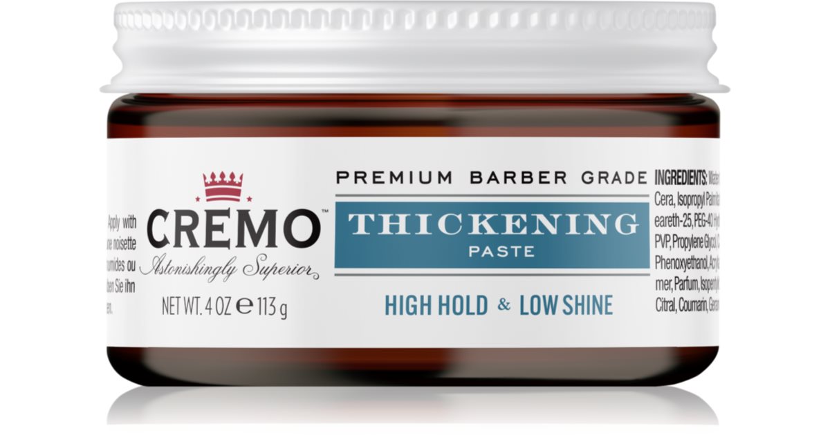 Cremo Hair Styling Paste Thickening pâte de définition | notino.be