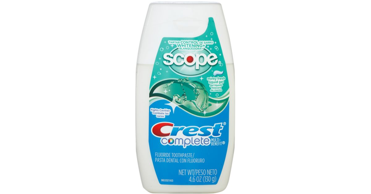 Crest Complete Scope Whitening+ gel dentífrico com efeito branqueador ...