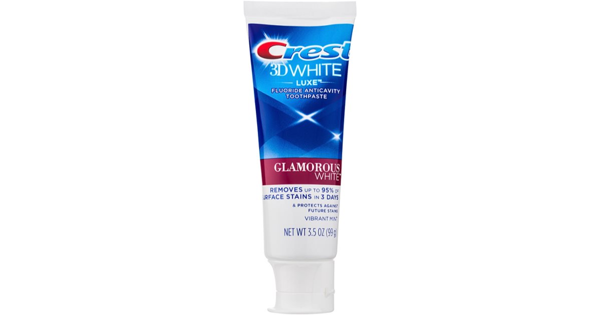 Crest 3D White Luxe Glamorous White Whitening Toothpaste with Fluoride ...