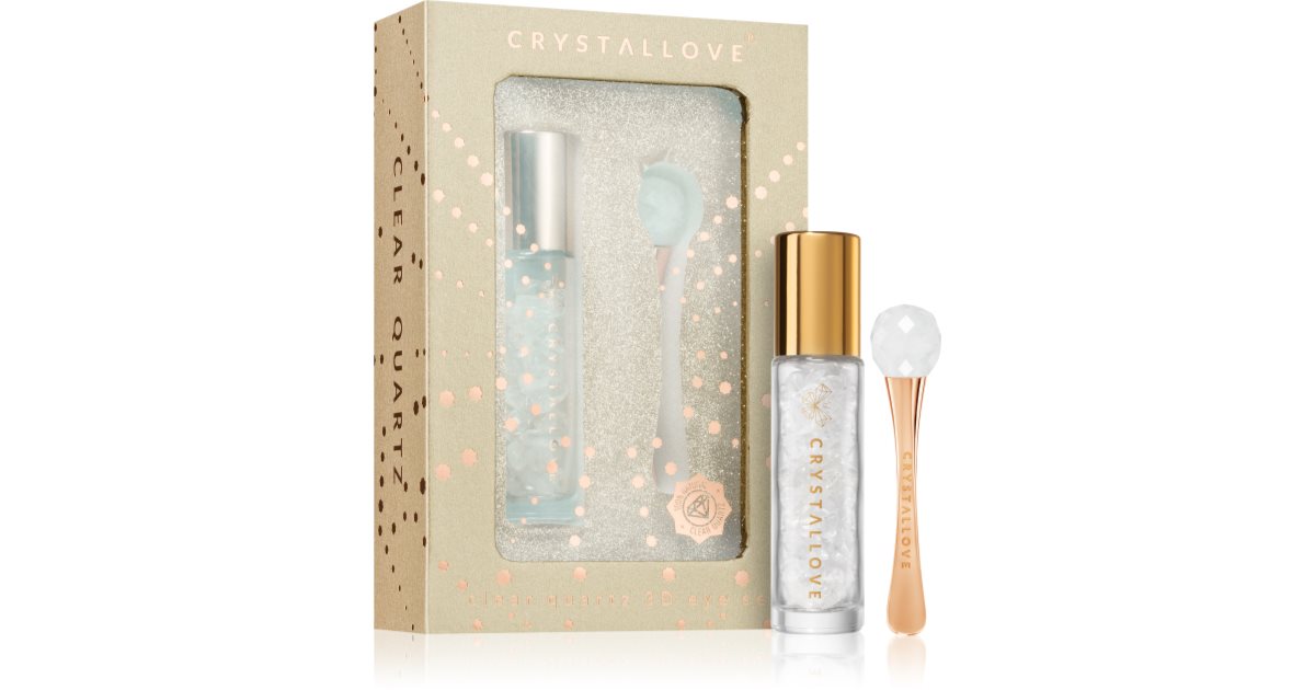Crystallove Golden Clear Quartz 3D Eye Set ensemble contour des yeux ...