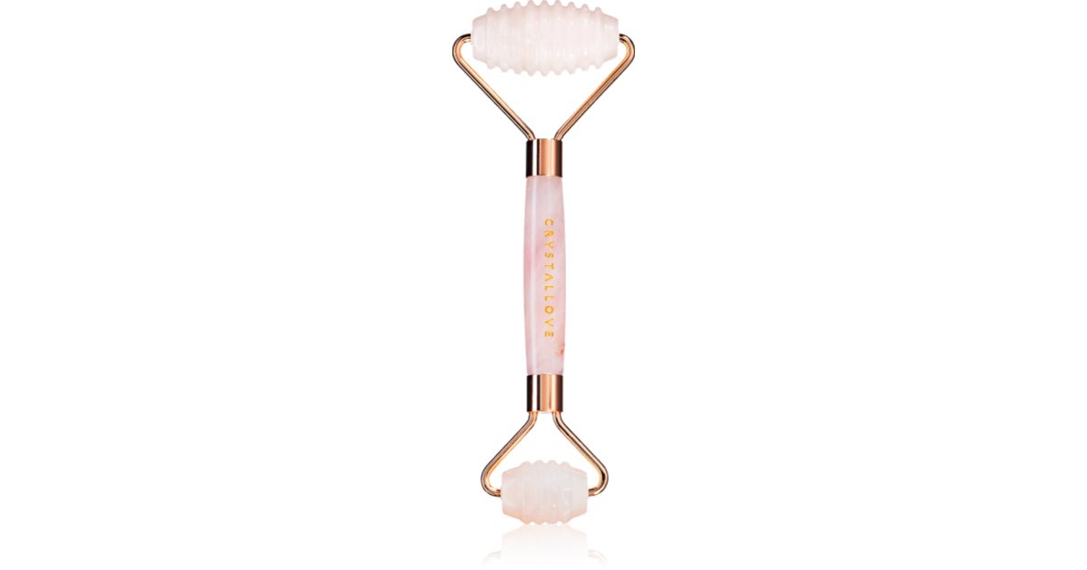 Crystallove Rose Quartz 3D Teeth Roller Massage Roller for the face ...