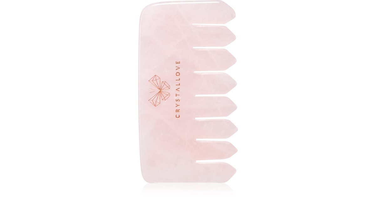 Crystallove Rose Quartz Comb accessoire de massage pour cheveux et ...