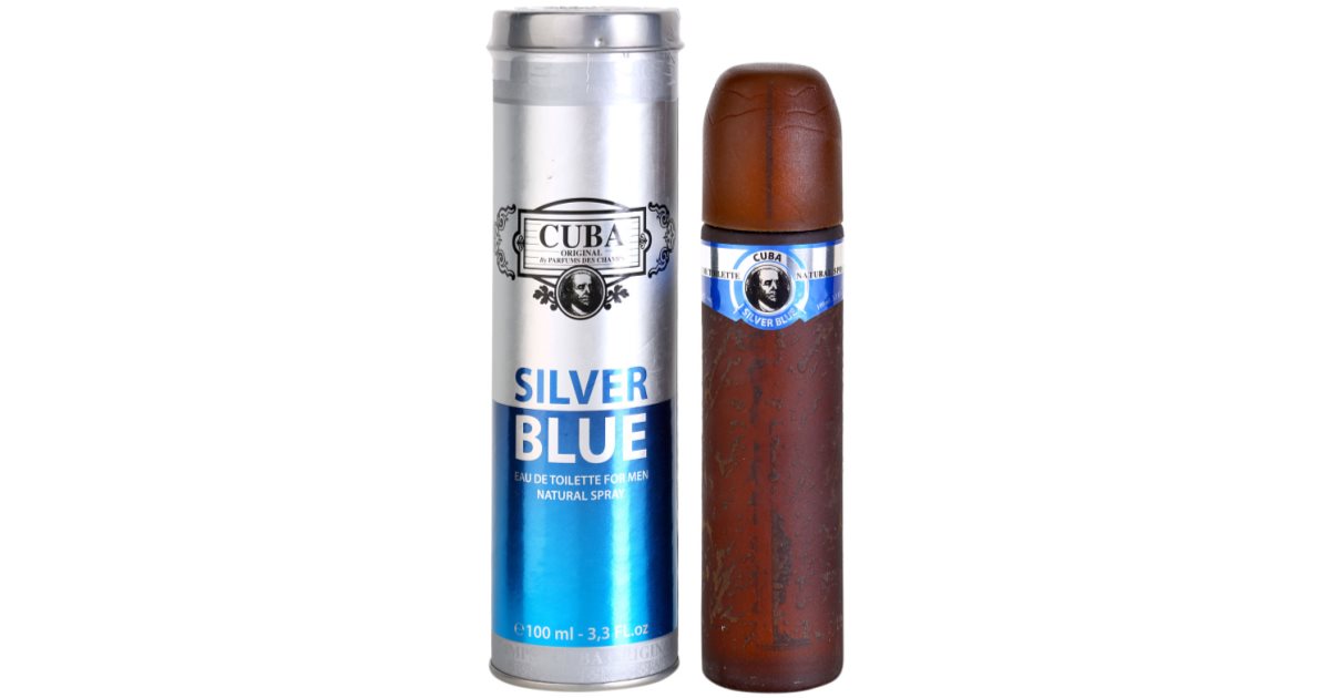 Cuba Silver Blue Eau de Toilette for Men 100 ml | notino.co.uk