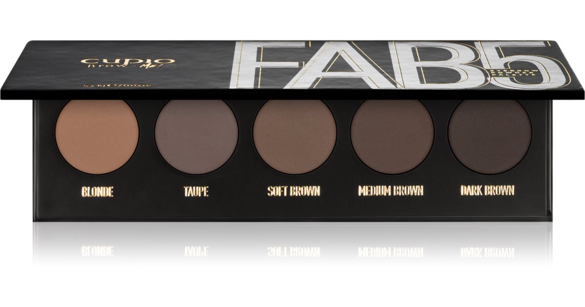 Cupio Brow-Me! Fab5 Palette mit pudrigen Augenbrauenschatten | NOTINO