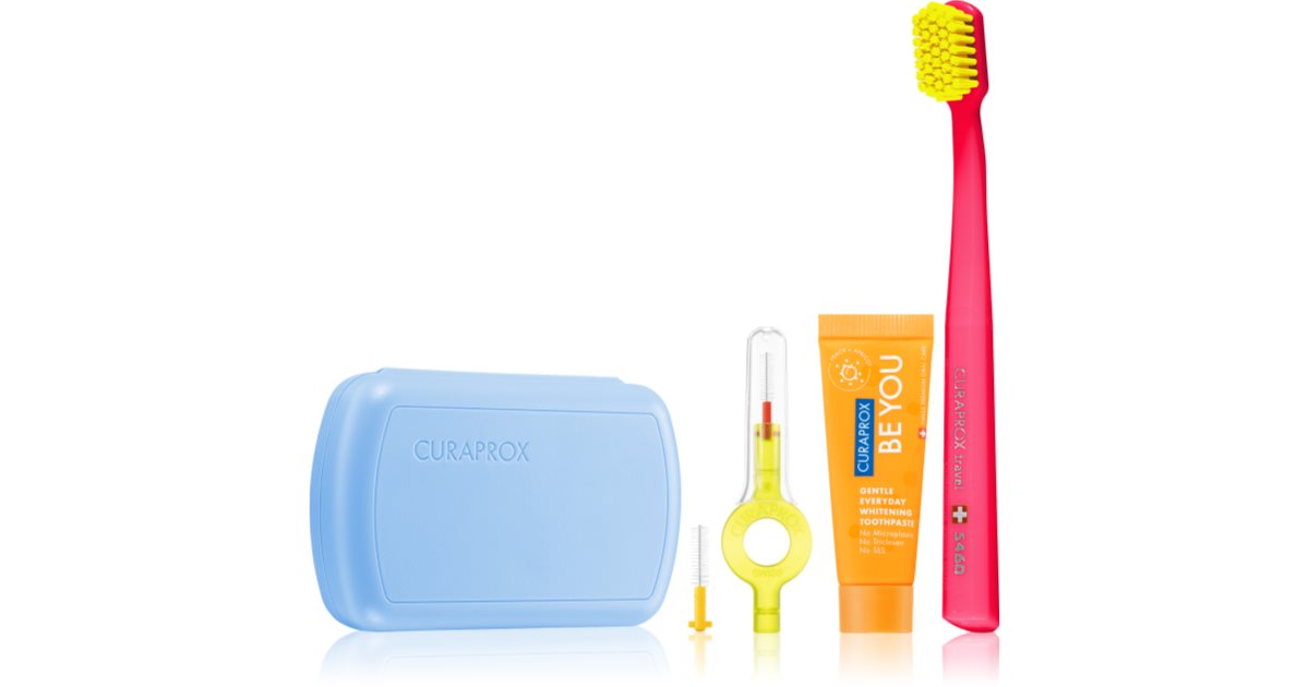 Curaprox Travel Set travel set for teeth, tongue and gums Blue | notino ...