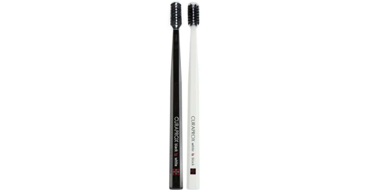 Curaprox Black is White ultra soft toothbrushes | notino.co.uk