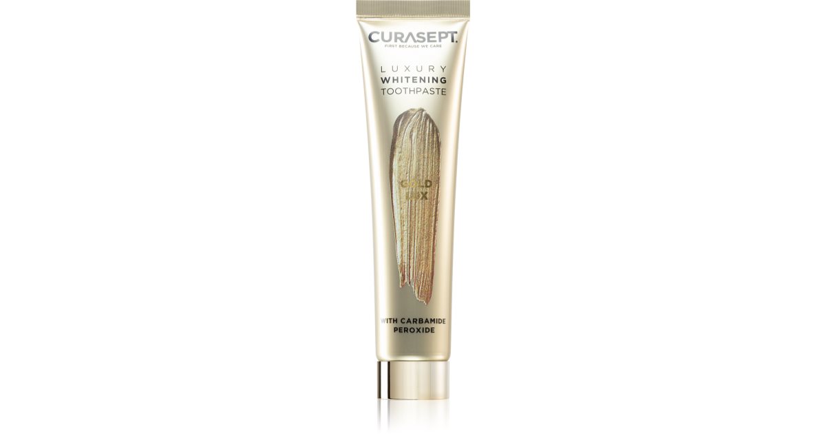 Curasept Gold Lux Toothpaste whitening toothpaste with activated ...