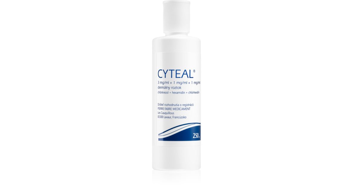 Cyteal Cyteal 3 mg/ml + 1 mg/ml + 1 mg/ml dermálny roztok na liečbu ...