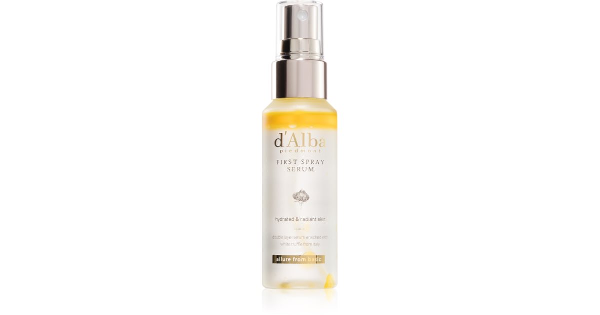 d'Alba White Truffle First Spray Serum sérum facial iluminador em spray ...