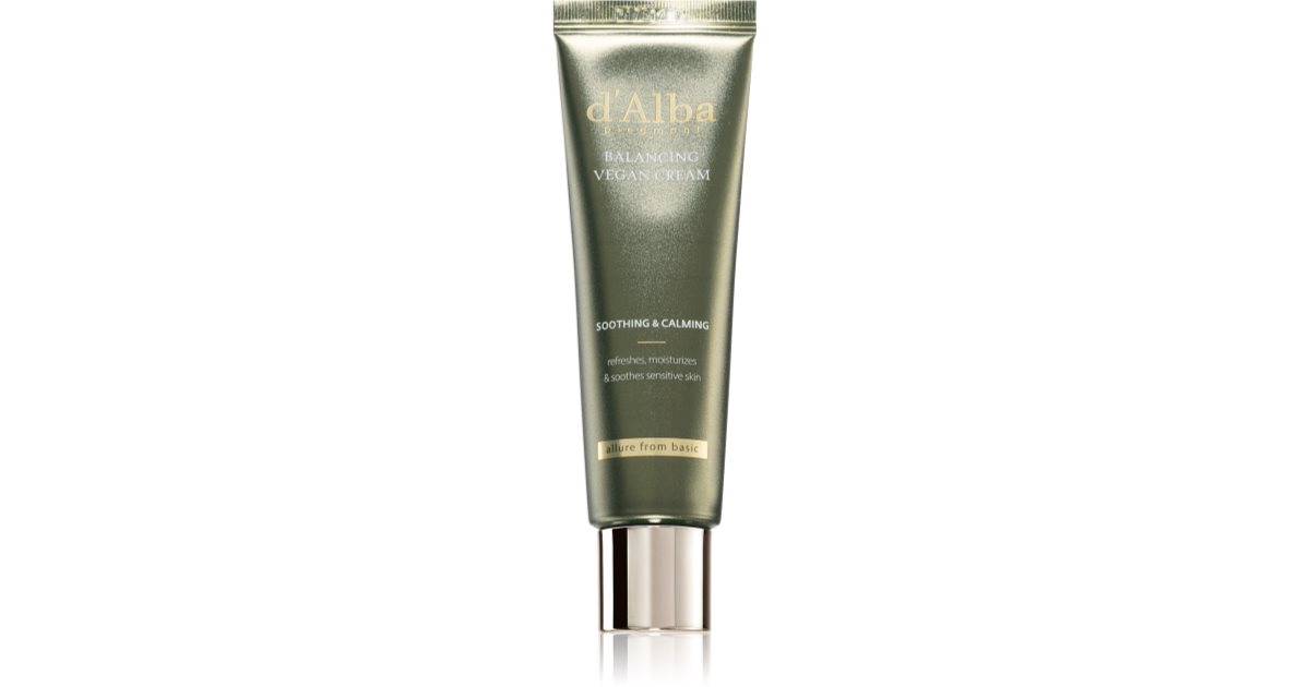 d'Alba Mild Skin Balancing Vegan Cream crema facial hidratante con ...