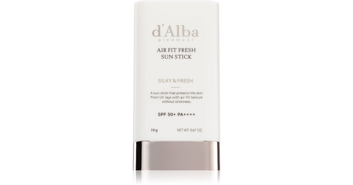 d'Alba Air Fit Fresh Sun Stick crème solaire en stick avec effets ...