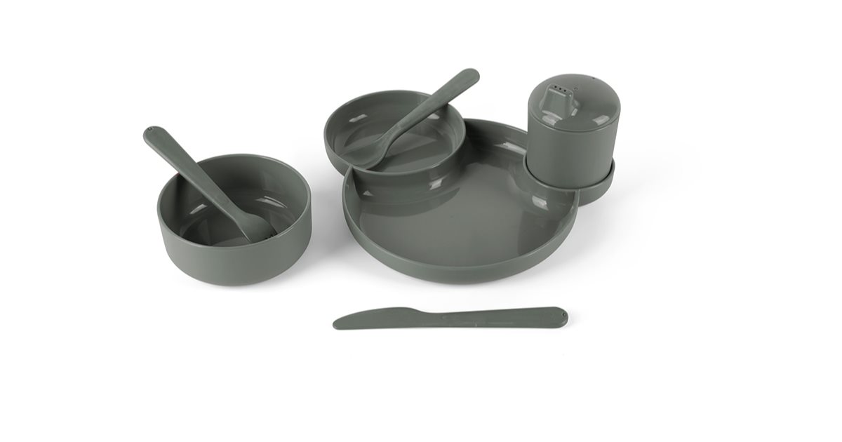 Dantoy Tiny Bio Dinner Giftset dinnerware set Olive | notino.ie