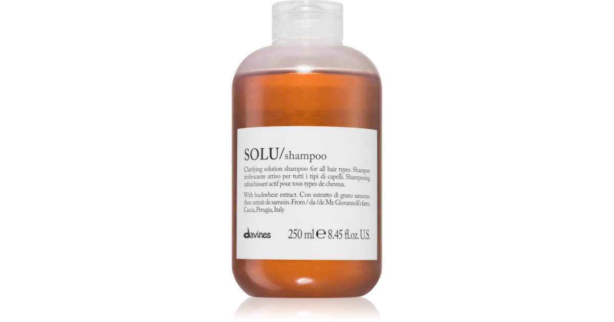 Davines Essential Haircare SOLU Shampoo deep cleanse clarifying shampoo ...