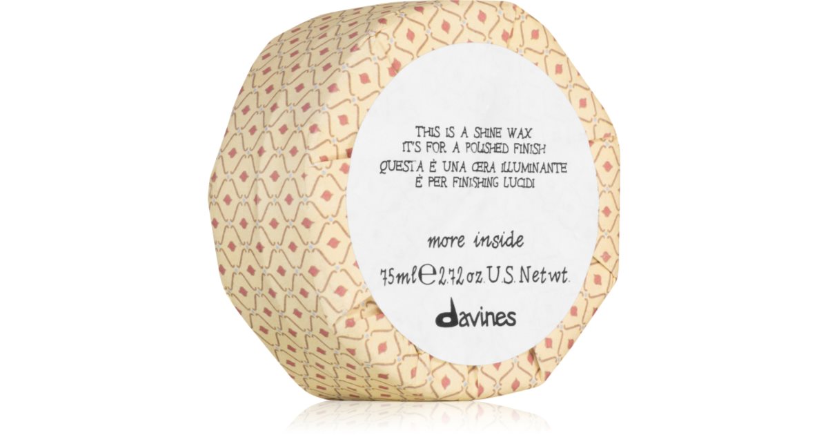 Davines More Inside Shine Wax hair styling wax for shiny and soft hair ...