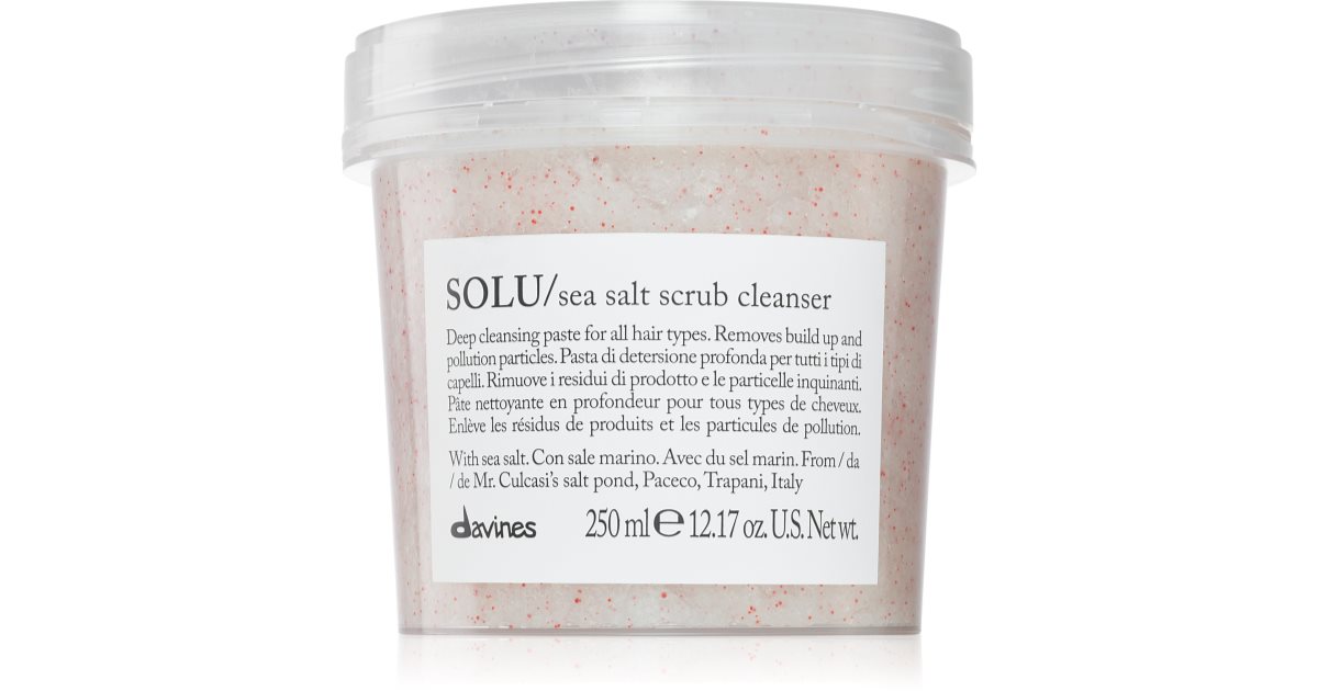 Davines Essential Haircare SOLU Sea Salt Scrub Cleanser Reinigungspeeling fur alle Haartypen Notino