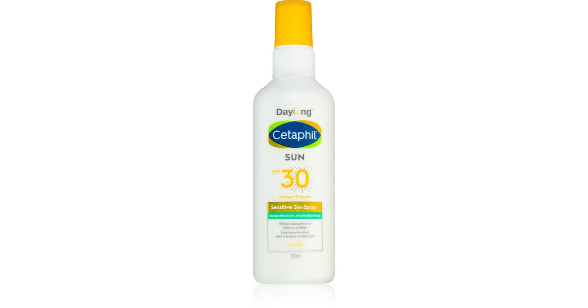 Daylong Cetaphil SUN Sensitive Gel-Spray spray solaire pour peaux ...