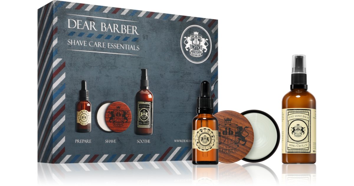 Dear Barber Shave Care Essentials Gift Coffret cadeau pour homme ...