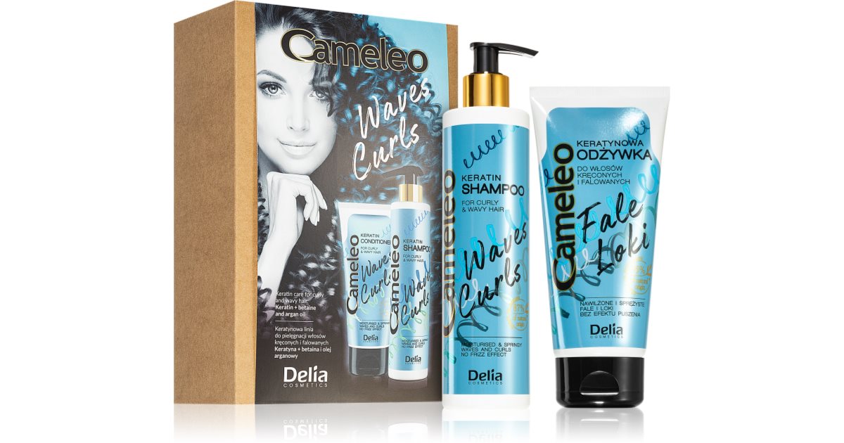 Delia Cosmetics Cameleo Waves and Curls Gift Set (for wavy and curly ...