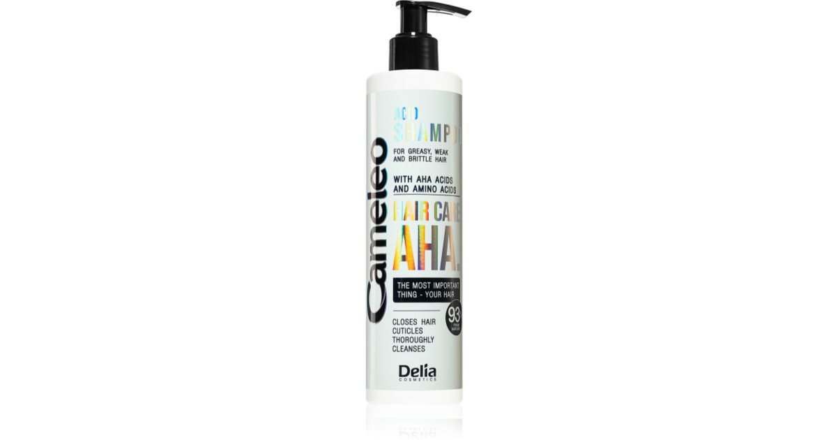 Delia Cosmetics Cameleo AHA shampoing pour cheveux fins et abîmés avec ...