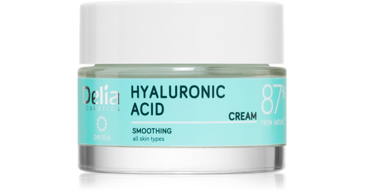 Delia Cosmetics Hyaluronic Acid crème visage à l'acide hyaluronique ...
