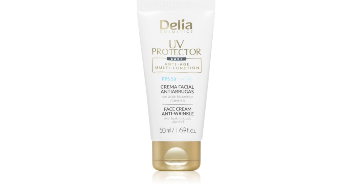 Delia Cosmetics UV Protector crema antiarrugas SPF 50 | notino.es