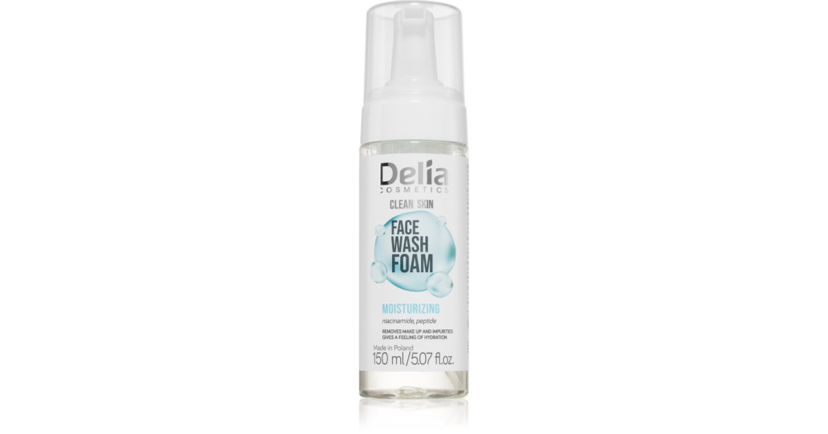 Delia Cosmetics Clean Skin Foaming Face Wash with moisturising effect ...