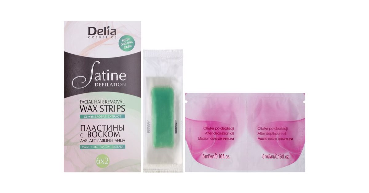 Delia Cosmetics Depilation Facial bandes de cire pour épilation visage ...