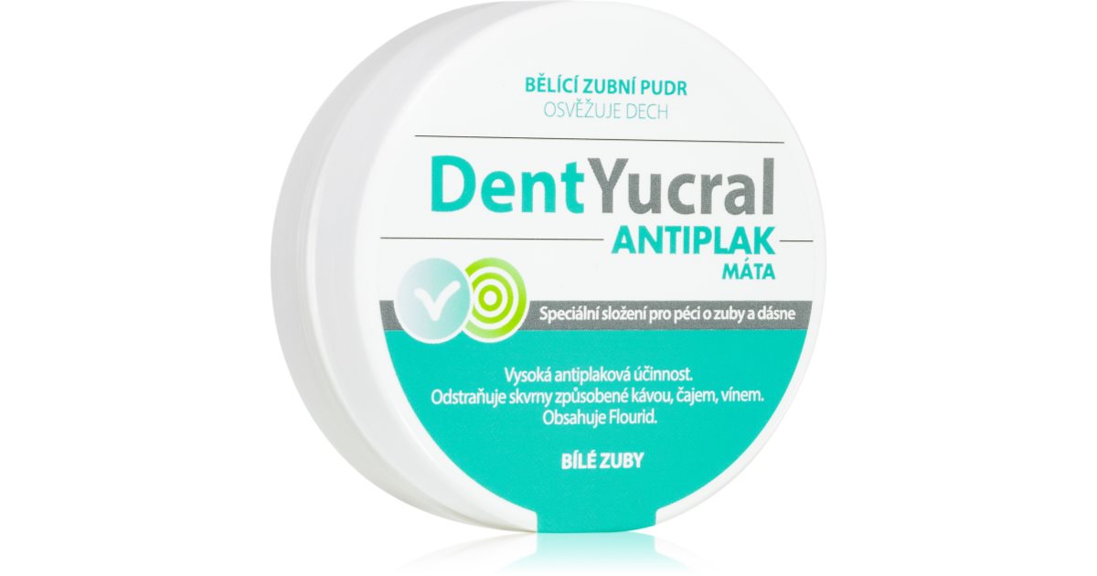 DentYucral Antiplaca poudre dentaire blanchissante | notino.fr