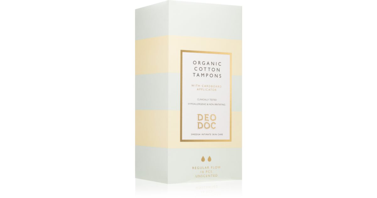 DeoDoc Organic Cotton Tampons Regular Flow tampons | notino.be