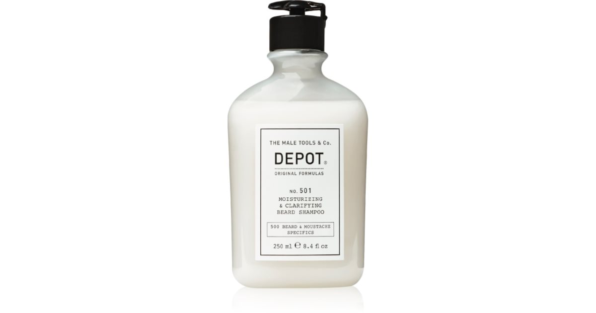 Depot No. 501 Moisturizing & Clarifying Beard Shampoo hydratisierendes ...